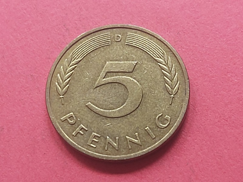 Nemačka - 5 pfennig 1992 god D