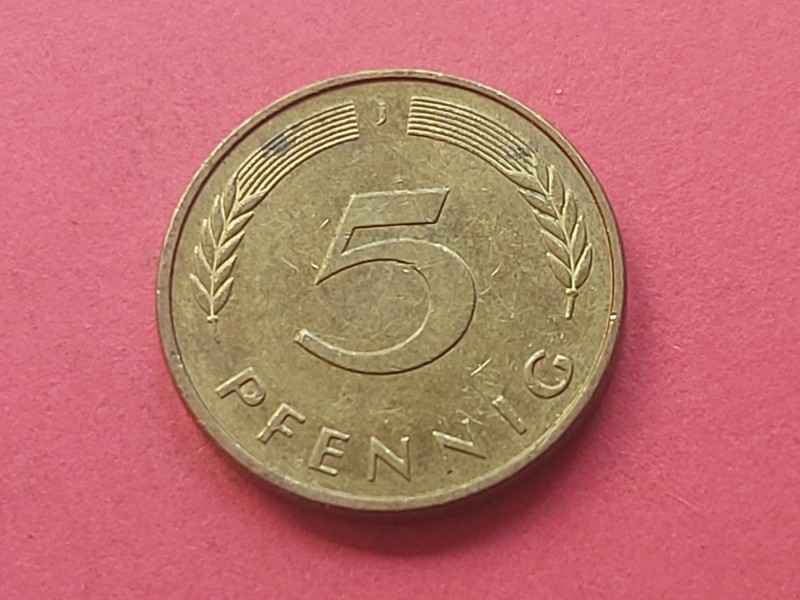 Nemačka - 5 pfennig 1995 god J