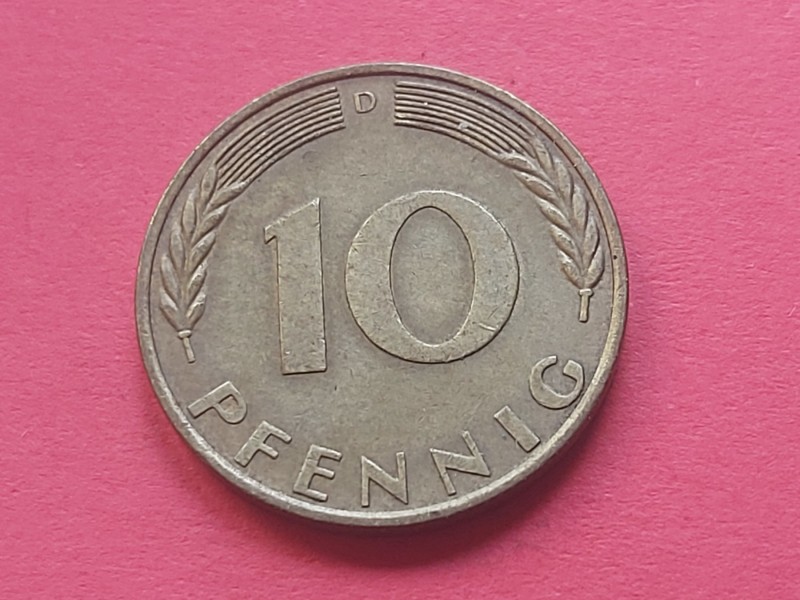 Nemačka - 10 pfennig 1971 god D