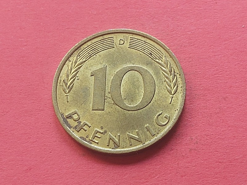 Nemačka - 10 pfennig 1973 god D