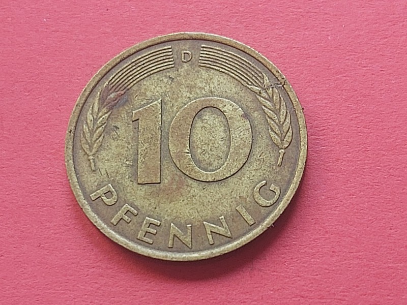 Nemačka - 10 pfennig 1980 god D