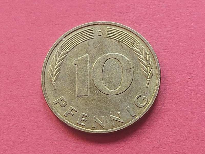 Nemačka - 10 pfennig 1991 god D