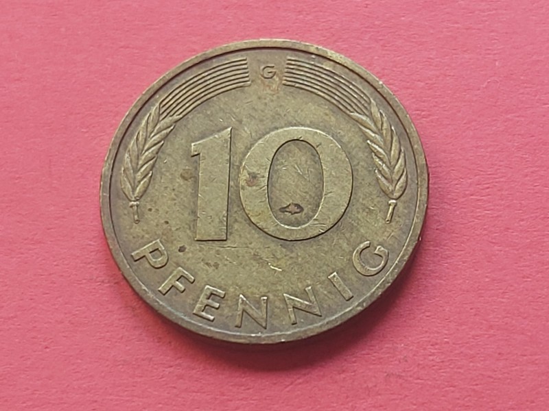 Nemačka - 10 pfennig 1992 god G