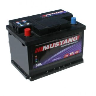 Akumulator Mustang 12V 55Ah 450A levo+