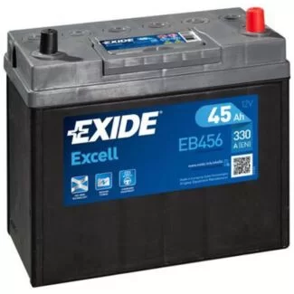 Akumulator Exide 12V 45Ah 330A Excell Azija uske kleme desno+