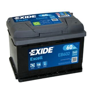 Akumulator Exide 12V 60Ah 540A Excell desno+