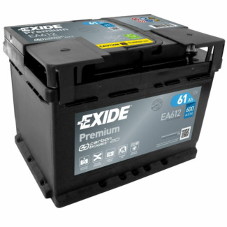 Akumulator Exide 12V 61Ah 600A Premium Carbon Boost desno+