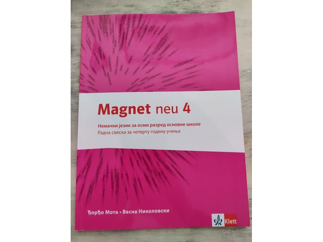 Magnet neu 4, nemački jezik, radna sveska Klett