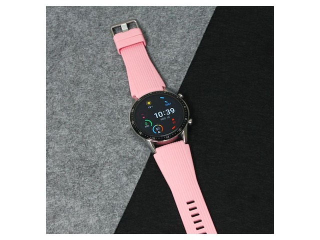 Narukvica relief za smart watch 22mm roze