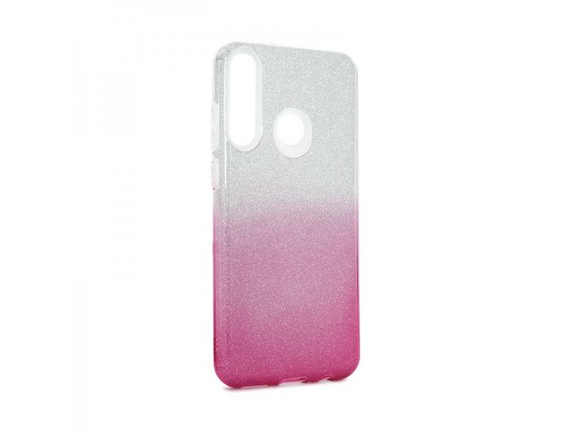 Maskica Double Crystal Dust za Huawei Y6p roze srebrna