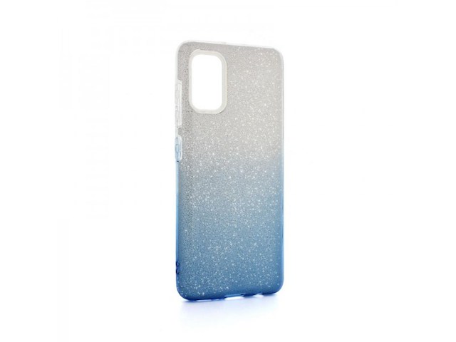 Maskica Double Crystal Dust za Samsung A415F Galaxy A41 plavo srebrna