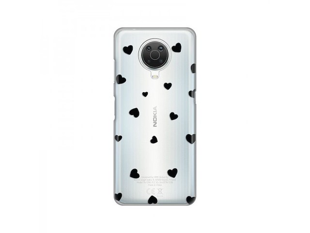 Maskica Silikonska Print Skin za Nokia G10/G20 Hearts