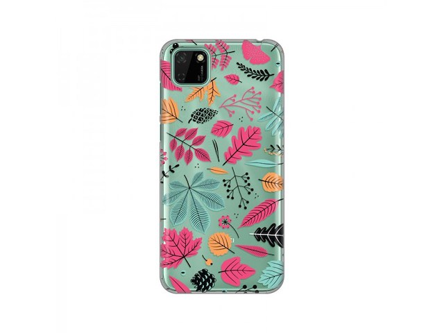 Maskica Silikonska Print Skin za Huawei Y5p/Honor 9S Colorful Leaves