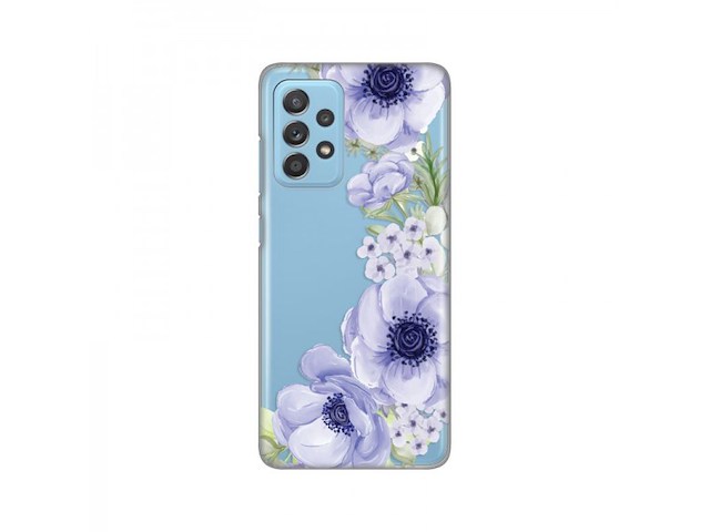 Maskica Silikonska Print Skin za Samsung A525F/A526B/A528B Galaxy A52 4G/A52 5G/A52s 5G Blue Roses