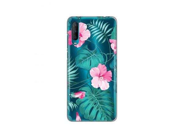 Maskica Silikonska Print Skin za Alcatel 1S 2020/5028D/A1 Alpha 20 Tropical Florals