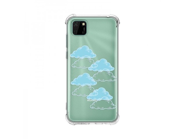 Maskica Silikonska Ice Cube Print za Huawei Y5p Pretty Clouds