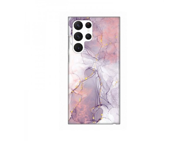 Maskica Silikonska Print za Samsung S908B Galaxy S22 Ultra Pink Marble