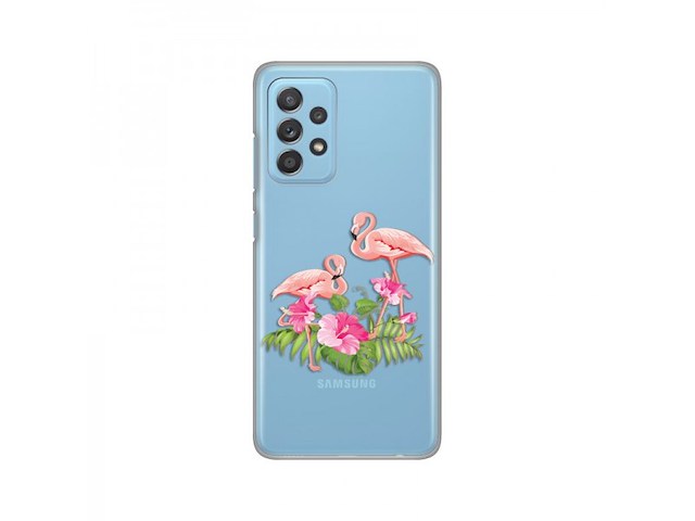 Maskica Silikonska Print Skin za Samsung A536B Galaxy A53 5G Flamingo