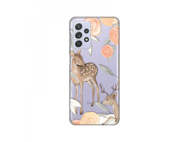 Maskica Silikonska Print Skin za Samsung A336B Galaxy A33 5G Flower Deer