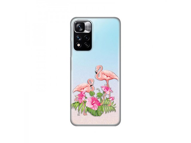 Maskica Silikonska Print Skin za Xiaomi Redmi Note 11 Pro Plus/Poco X4 NFC Flamingo