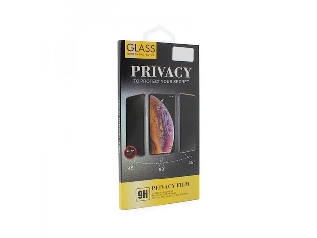 Zaštitno Staklo Privacy 2.5D full glue za iPhone 12 Max Pro 6.7 crna
