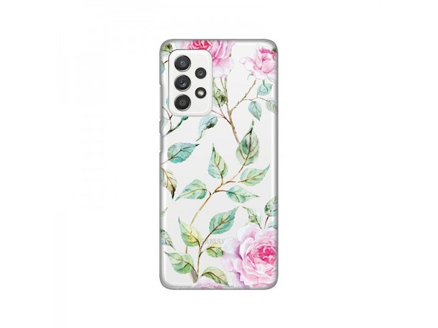 Maskica Silikonska Print Skin za Samsung A525F/A526B/A528B Galaxy A52 4G/A52 5G/A52s 5G Roses Pattern