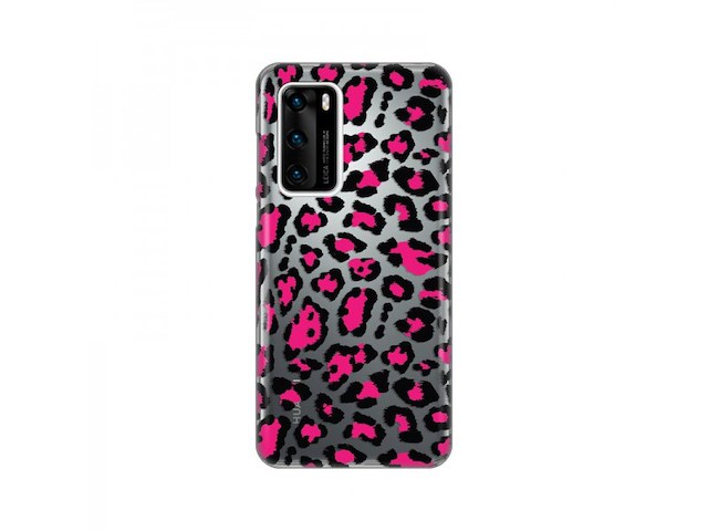 Maskica Silikonska Print Skin za Huawei P40 Pink Jungle