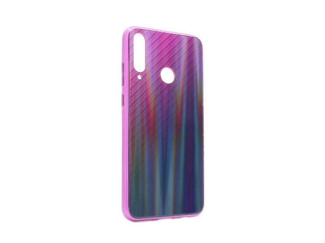 Maskica Carbon glass za Huawei Y6p pink