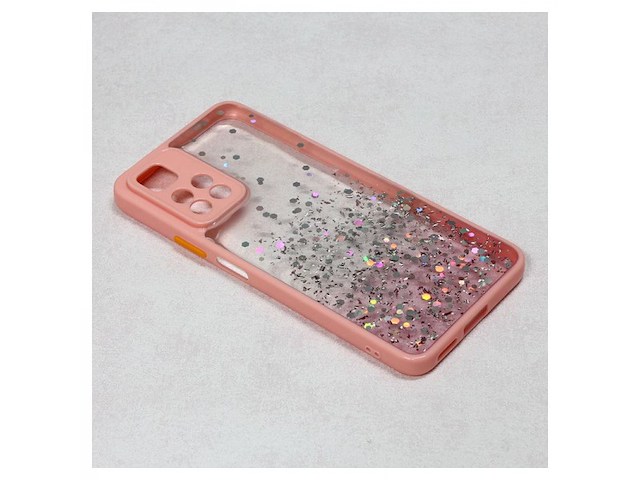 Maskica Frame Glitter za Xiaomi Redmi Note 11 Pro Plus/Poco X4 NFC roze