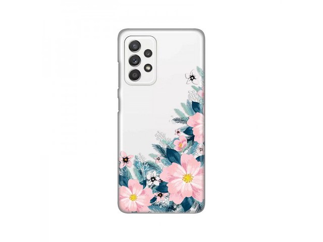 Maskica Silikonska Print Skin za Samsung A525F/A526B/A528B Galaxy A52 4G/A52 5G/A52s 5G Bright Flowers