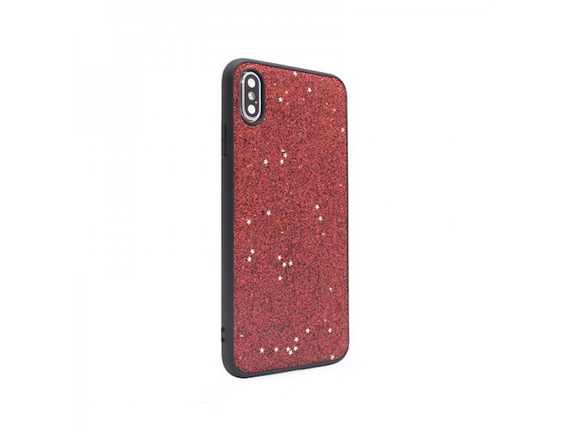 Maskica Sparkle Shiny za iPhone XS Max crvena