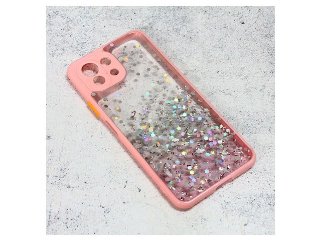 Maskica Frame Glitter za Xiaomi Mi 11 Lite roze