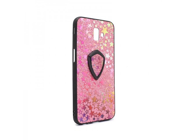 Maskica Colorful Star za Samsung J610FN Galaxy J6 Plus + holder pink