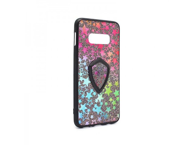 Maskica Colorful Star za Samsung G970 S10e + holder crna