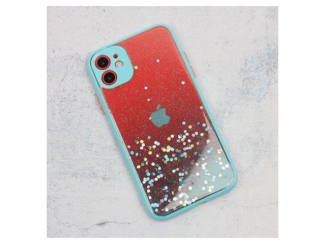 Maskica Frame Glitter za iPhone 11 6.1 mint