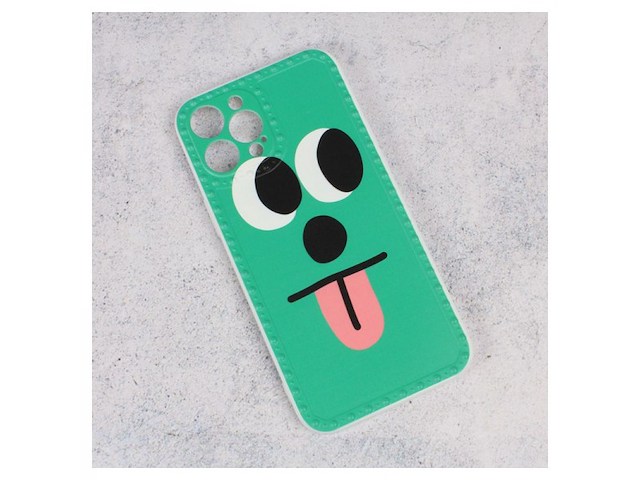 Maskica Smile face za iPhone 12 Pro Max 6.7 zelena