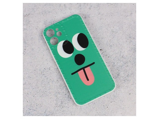 Maskica Smile face za iPhone 12 Mini 5.4 zelena