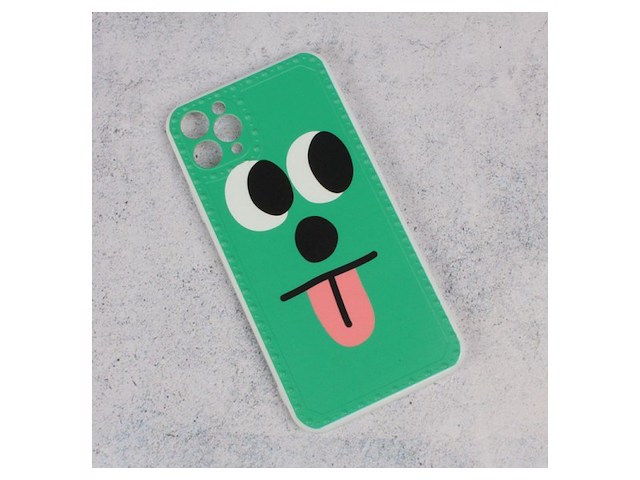 Maskica Smile face za iPhone 11 Pro Max 6.5 zelena