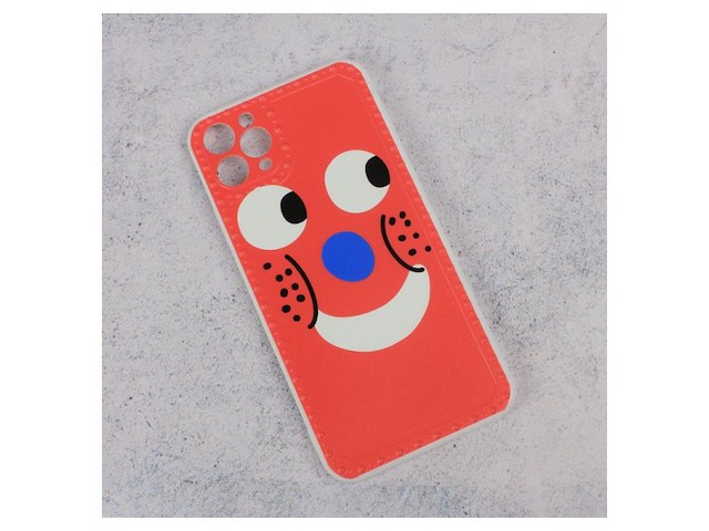 Maskica Smile face za iPhone 11 Pro Max 6.5 crvena