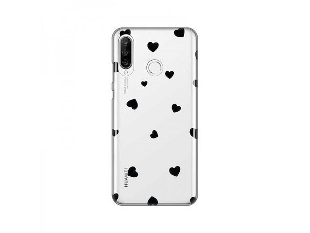 Maskica Silikonska Print Skin za Huawei P30 Lite Hearts