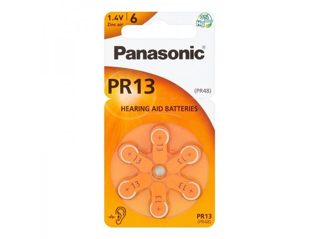 Baterija za slusni aparat PR13 Panasonic