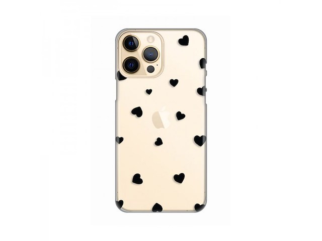 Maskica Silikonska Print Skin za iPhone 13 Pro Max Hearts 6.7