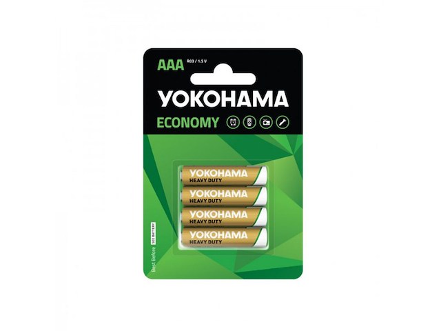 Baterija cink Yokohama 1.5V AAA R03 Economy BL4