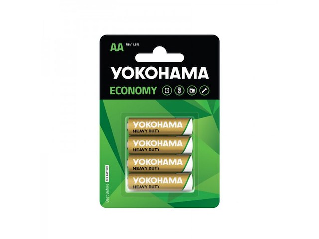 Baterija cink Yokohama 1.5V AA R6 Economy BL4