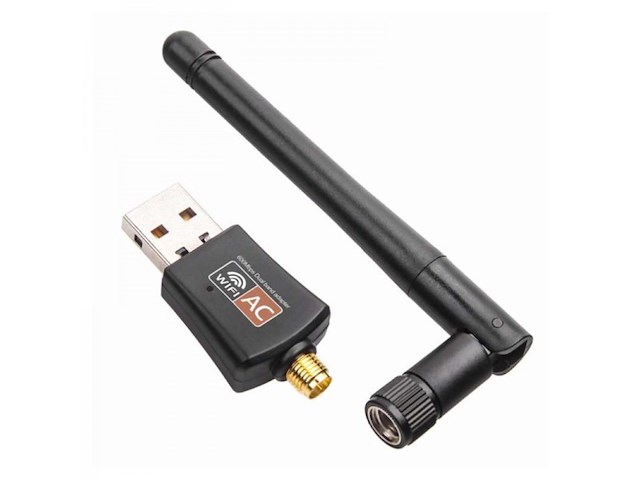 Wireless dual band adapter sa antenom USB 2.4GHz 5GHz 600Mb