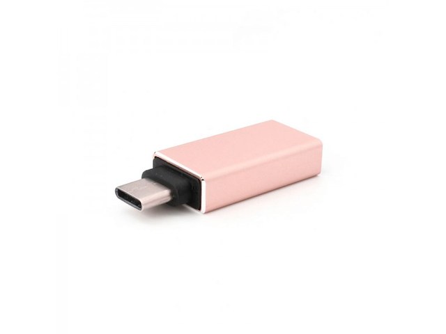 Adapter USB 3.0 Z na TYPE C M JWD-AD76 roze