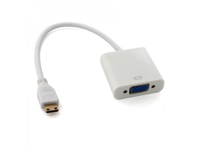 Adapter mini HDMI na VGA (Audio) JWD-HDMI10 crni