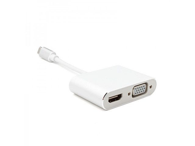 Adapter TYPE C na HDMI + VGA JWD-T6