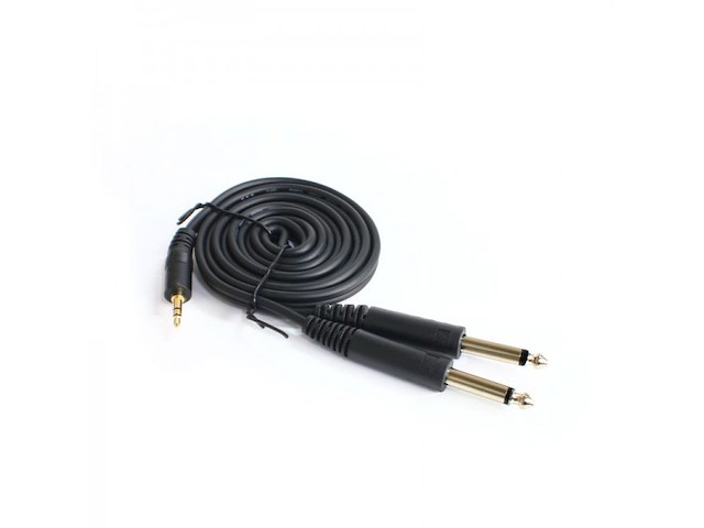 Audio kabl 3.5mm stereo M na 2x6.35mm mono M 1.5m