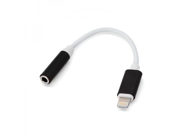 Adapter za slusalice iP-11 iPhone lightning na 3.5mm crni